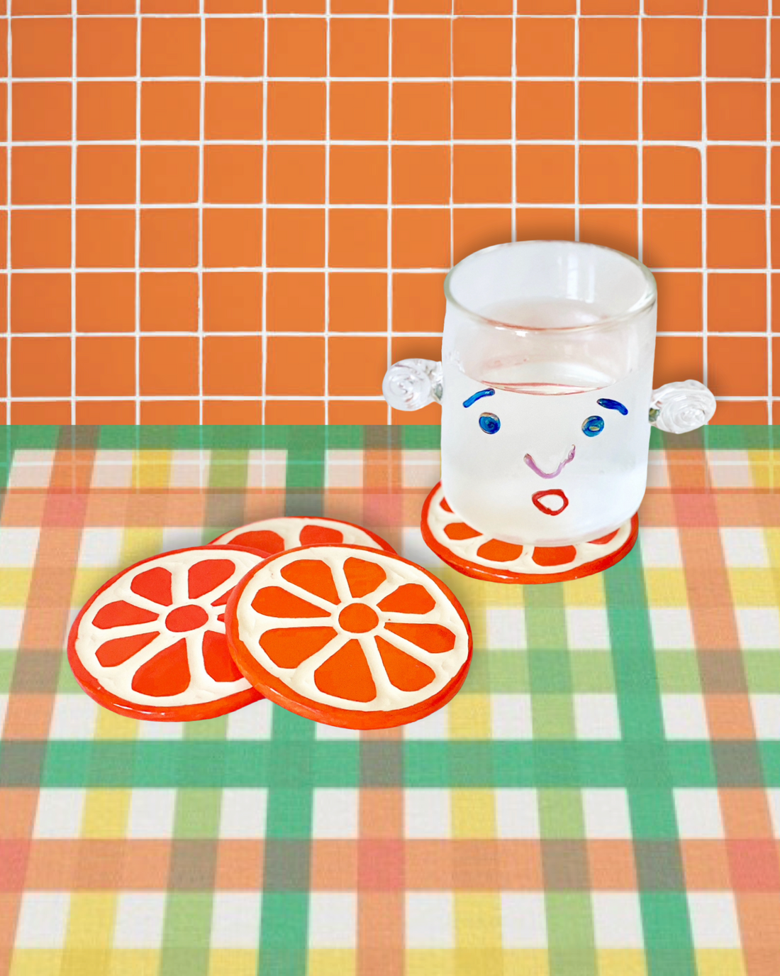 Orange Coasters