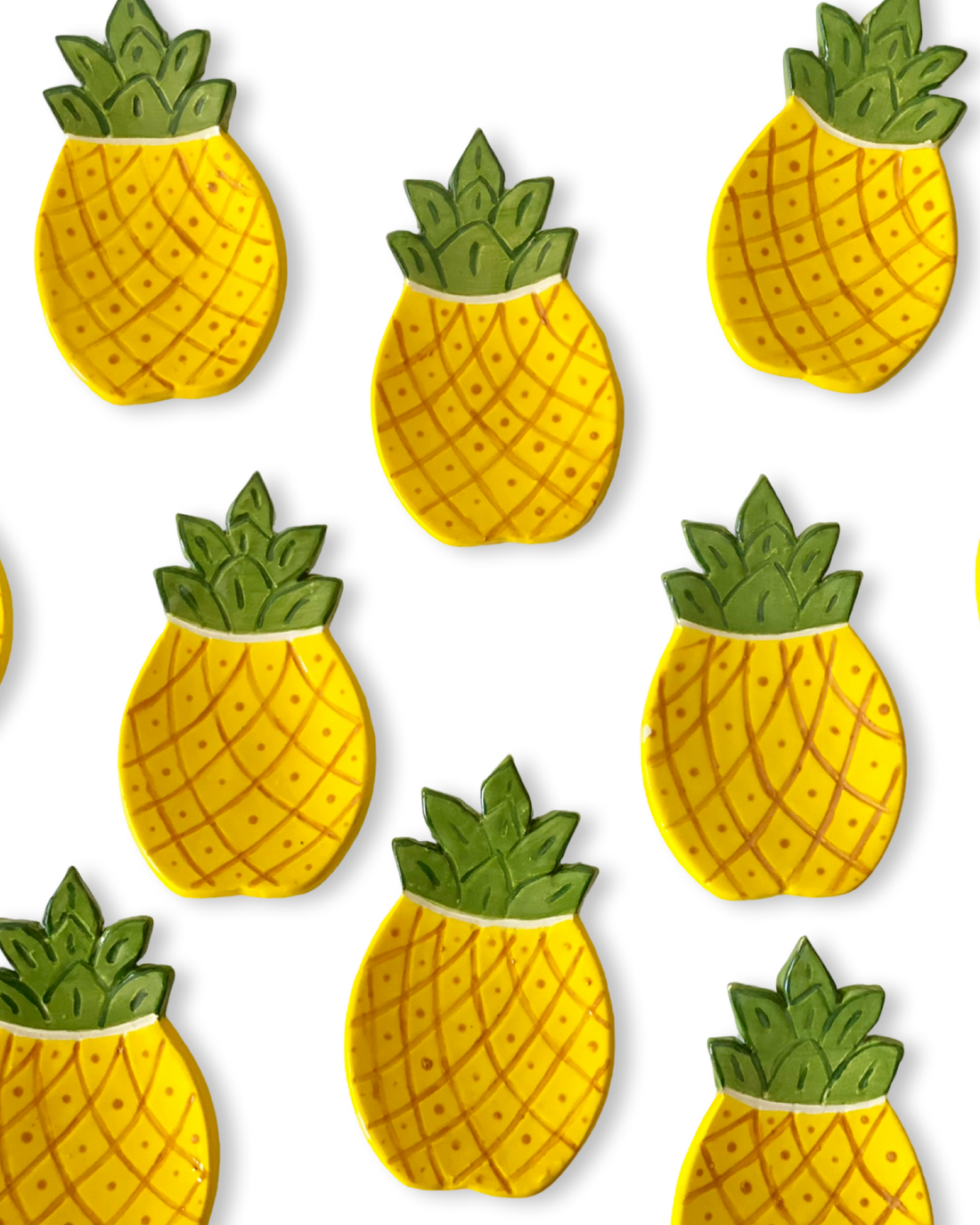 Pineapple Ceramic Dish – Handmade Tropical Tray