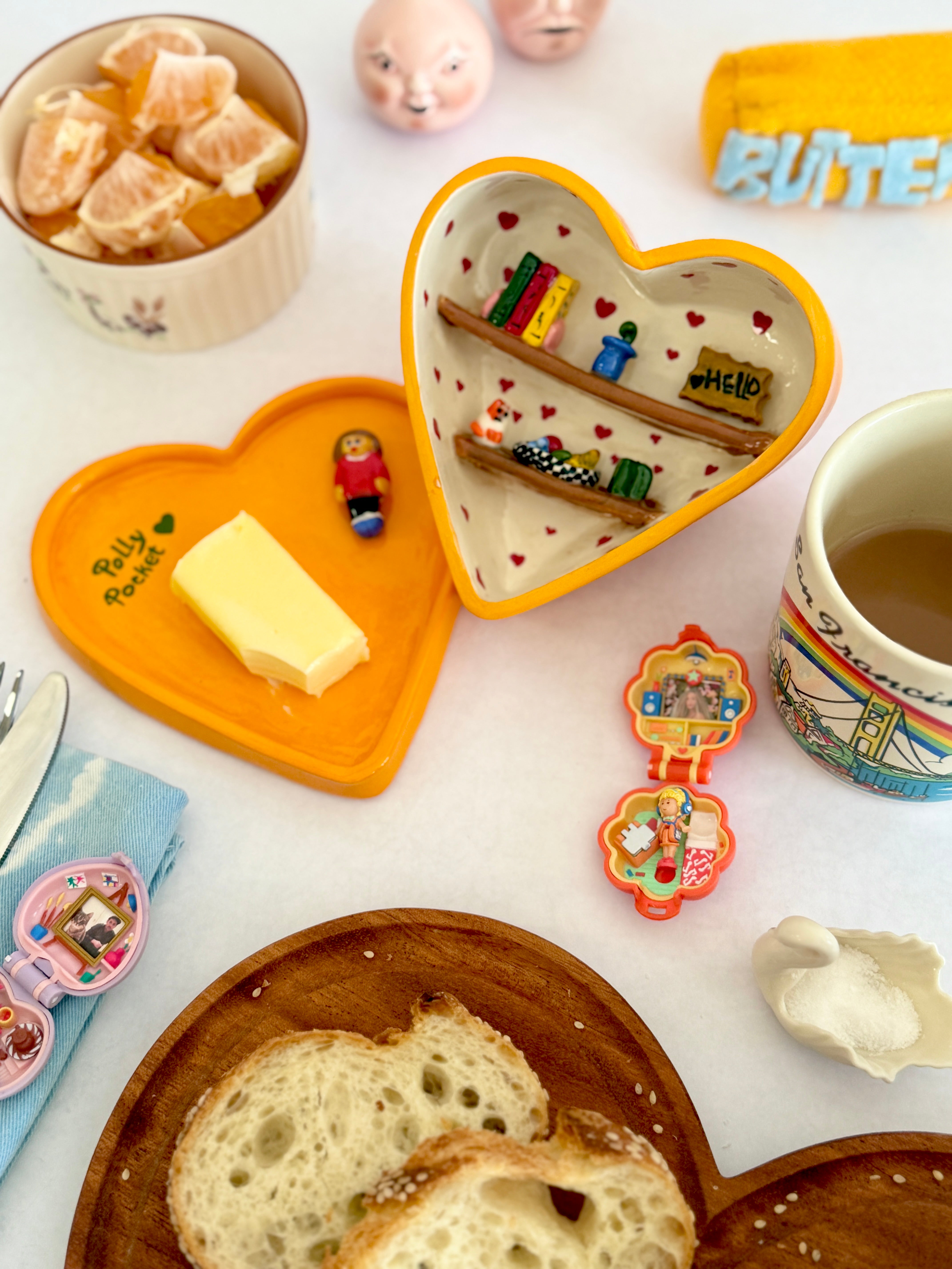 Orange Polly Pocket Trinket Box